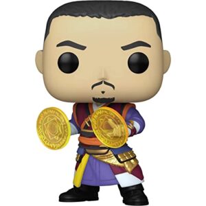 pop marvel: doctor strange multiverse of madness – wong funko pop! vinyl figure (bundled with compatible pop box protector case), multicolor, 3.75 inches