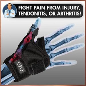 Dr. Frederick's Original Reversible Copper Infused Thumb Brace - 1 Brace - CMC Spica Splint for De Quervain’s Tendonitis, Arthritis, Injury, Pain Relief - Thumb Wrist Stabilization - Left or Right Hand - Fits Men and Women