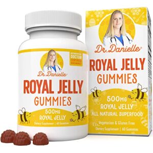 royal jelly gummies by dr. danielle, best royal jelly gummy supplement, 500mg