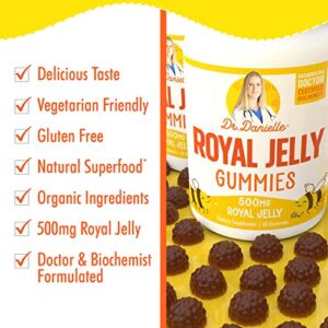 Royal Jelly Gummies by Dr. Danielle, Best Royal Jelly Gummy Supplement, 500mg