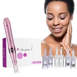 dr. pen ultima m7 professional kit – authentic multi-function wireless derma beauty pen – trusty skin care tool kit – 12pins (0.25mm) х2 + 36pins (0.25mm) х2 + round nano (0.25mm) x2 cartridges