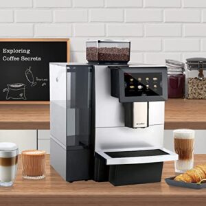 DR. COFFEE F11 Big Plus Fully Automatic Coffee Machine, Silver Espresso Machine with Milk System, Americano and Cappuccino, 24 Coffee Drinks for Hotel, Office and Convenience Store