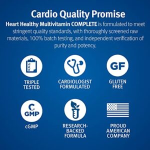 Dr. Stephen Sinatra’s Heart Healthy Multivitamin Complete for Heart, Total Body, Immune, and Mood Support and More with Essential Vitamins Plus Sensoril Ashwagandha