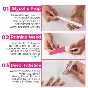 Dr. Dana Nail Repair for Damaged Nails - Nail Strengthener for Thin Nails, Nail Strengthener for Damaged Nails - Nail Products with Exfoliator, Primer Nail Buffer, and Moisturizer for Brittle Nails