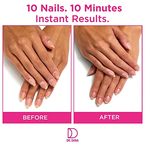 Dr. Dana Nail Repair for Damaged Nails - Nail Strengthener for Thin Nails, Nail Strengthener for Damaged Nails - Nail Products with Exfoliator, Primer Nail Buffer, and Moisturizer for Brittle Nails