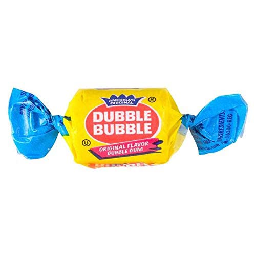 Dubble Bubble Gum Original Flavor, 1LB - Bulk Pink Individually Wrapped Double BubbleGum - By Dr. Plenty