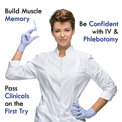 Phlebotomy Practice Kit and IV Practice Kit for Nurses and Other Medical Professionals - Practice and Perfect Venipuncture Skills Before Working On Real People - The Apprentice Doctor.