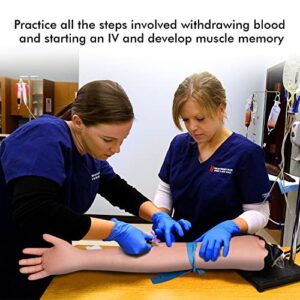 Phlebotomy Practice Kit and IV Practice Kit for Nurses and Other Medical Professionals - Practice and Perfect Venipuncture Skills Before Working On Real People - The Apprentice Doctor.