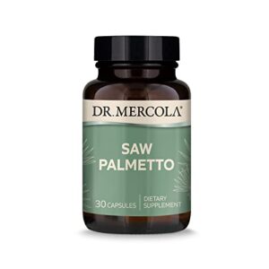 dr. mercola saw palmetto dietary supplement, 30 servings (30 capsules), non gmo, gluten free, soy free