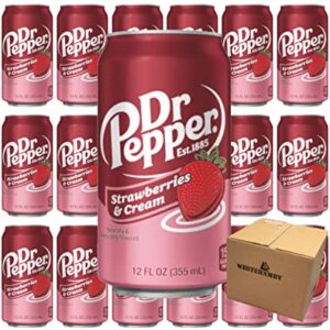 Dr Pepper Strawberry Cream Soda 18 Cans 12 Fl Oz (Regular)