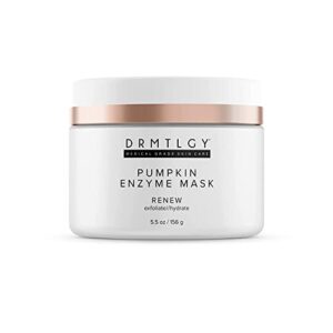 drmtlgy pumpkin enzyme face mask with jojoba beads. gentle exfoliating pumpkin facial mask for dullness, uneven skin tone, fine lines and wrinkles.