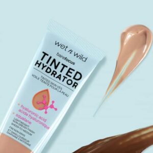 Wet n Wild Bare Focus Tinted Hydrator Matte Finish, Light, Oil-Free, Moisturizing Makeup | Hyaluronic Acid | Sheer To Medium Coverage