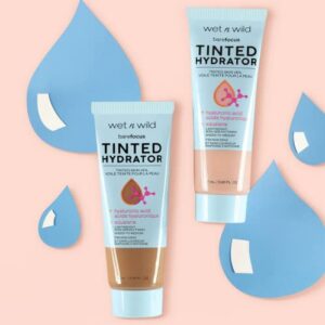 Wet n Wild Bare Focus Tinted Hydrator Matte Finish, Light, Oil-Free, Moisturizing Makeup | Hyaluronic Acid | Sheer To Medium Coverage