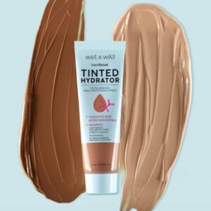 Wet n Wild Bare Focus Tinted Hydrator Matte Finish, Light, Oil-Free, Moisturizing Makeup | Hyaluronic Acid | Sheer To Medium Coverage