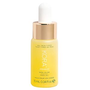 kora organics noni glow plumping face oil | nourish & illuminate | certified organic | cruelty free | 0.34 fl oz