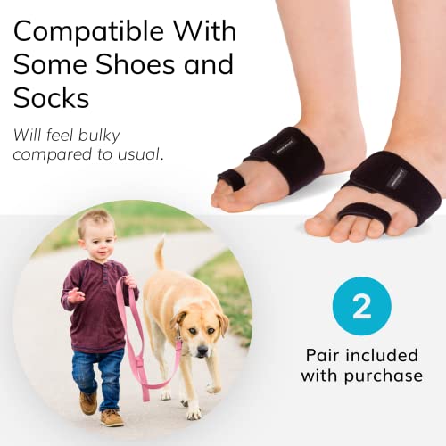 BraceAbility Toe Walking Brace - Pediatric Idiopathic AFO Correction Splint for Kids Tip-Toe Prevention, Autism and ADHD Treatment, Cerebral Palsy, Aspergers, Youth Neurological Disorders (XS Pair)