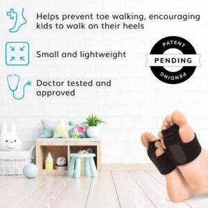 BraceAbility Toe Walking Brace - Pediatric Idiopathic AFO Correction Splint for Kids Tip-Toe Prevention, Autism and ADHD Treatment, Cerebral Palsy, Aspergers, Youth Neurological Disorders (XS Pair)