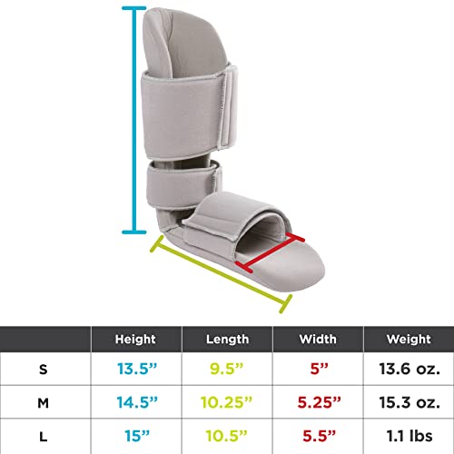 BraceAbility Padded 90 Degree Plantar Fasciitis Boot | Soft Night Splint to Stabilize Foot and Ankle, Stretches Plantar Fascia Ligament and Supports Achilles Tendon (Medium)