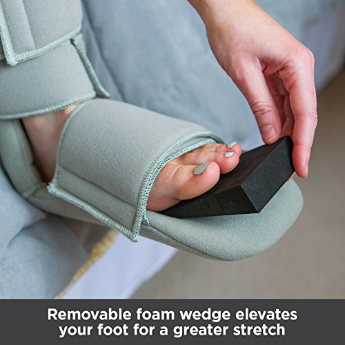 BraceAbility Padded 90 Degree Plantar Fasciitis Boot | Soft Night Splint to Stabilize Foot and Ankle, Stretches Plantar Fascia Ligament and Supports Achilles Tendon (Medium)