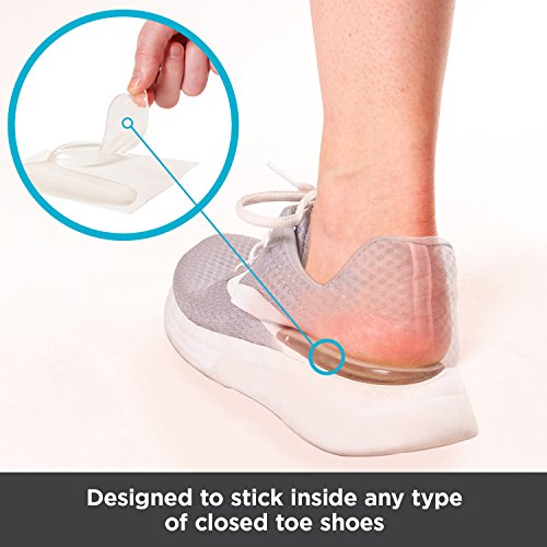 BraceAbility Medial & Lateral Heel Wedge Silicone Insoles (Pair) - Supination & Pronation Corrective Adhesive Shoe Inserts for Foot Alignment, Knock Knee Pain, Bow Legs, Osteoarthritis