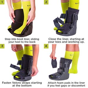 BraceAbility Short Broken Toe Boot | Walker for Fracture Recovery, Protection and Healing after Foot or Ankle Injuries (Small)