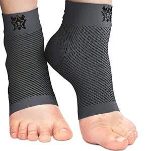 Bitly Plantar Fasciitis Socks for Women & Men - Best Foot & Ankle Compression Sleeve, Brace for Everyday Use - Provides Arch Support & Heel Pain Relief (Gray, X-Large)