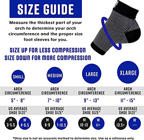 Bitly Plantar Fasciitis Socks for Women & Men - Best Foot & Ankle Compression Sleeve, Brace for Everyday Use - Provides Arch Support & Heel Pain Relief (Gray, X-Large)