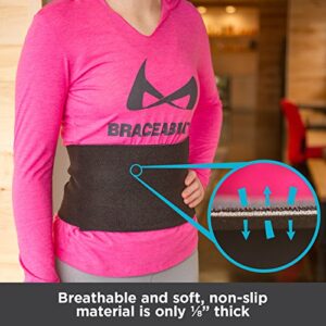 BraceAbility Abdominal Treatment Wrap for Diastasis Recti | Breathable, Non-Slip Postpartum Tummy Slimming Band for Stomach Muscle Support, Back & Waist Compression After Pregnancy (XS)