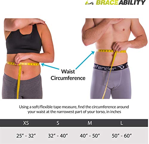 BraceAbility Abdominal Treatment Wrap for Diastasis Recti | Breathable, Non-Slip Postpartum Tummy Slimming Band for Stomach Muscle Support, Back & Waist Compression After Pregnancy (XS)