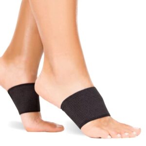 braceability copper arch support bands – flat feet compression brace sleeves for fallen arches treatment, heel spur pain relief, achilles tendonitis foot care, plantar fasciitis correction, l/xl pair