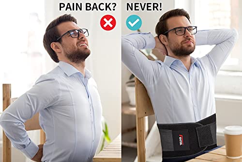 Back Brace for Lower Back Pain by FEATOL, Breathable Back Support Belt for Women & Men with Lumbar Pad, Lumbar Support Belt for Heavy Lifting & Work, Sciatica, Scoliosis 3XL (Waist Size:54''-63'')