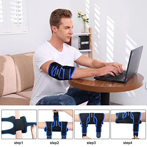 Elbow Brace, Adjustable Elbow Splint Support Immobilizer Brace Stabilizer Sleeping for Cubital Tunnel Syndrome, Comfortable for Ulnar Nerve entrapment Relief Pain and Tendinitis Arm Straightener Fit Men ＆ Women