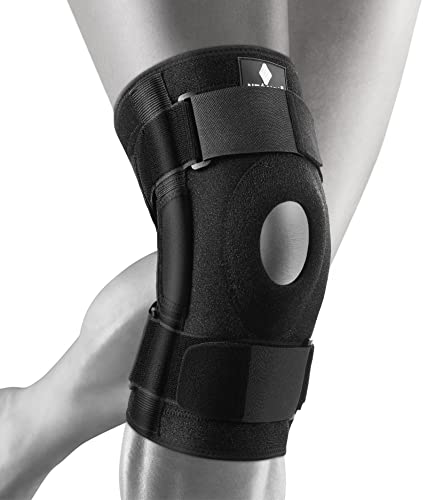 NEENCA Hinged Knee Brace, Compression Knee Support Brace for Men & Women, Open Patella Knee Wrap for Knee Pain, Swollen,Meniscus Tear,ACL,PCL,MCL,Joint Pain Relief, Injury Recovery.