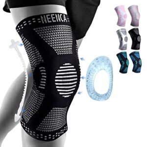 neenca professional knee brace, compression knee sleeve with patella gel pad & side stabilizers, knee support bandage for pain relief, medical knee pad for running, workout, arthritis, joint recovery