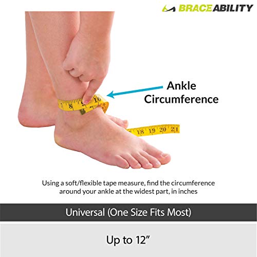 Plantar Fasciitis Day Ankle Brace | Daytime Splint with Heel Strap That Fits in Shoe for Peroneal Tendonitis Support, Foot Arch Pain Relief, PTTD, Achilles Tendonitis, and Sprains (Universal)