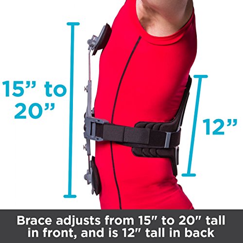 Thoracic Extension Spine Brace for Hyperextension Support, Osteoporosis, Kyphosis & Compression Fractures - Prevents unwanted Spine Flexion (One Size)