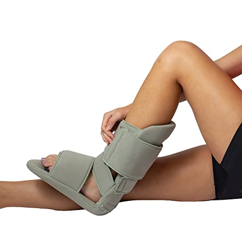 Brace Direct Padded Night Splint 90 Degree Immobilizing Stretching Sleeping Boot - Recovery for Plantar Fasciitis, Drop Foot, Achilles Inflammation, Heel Spurs and more