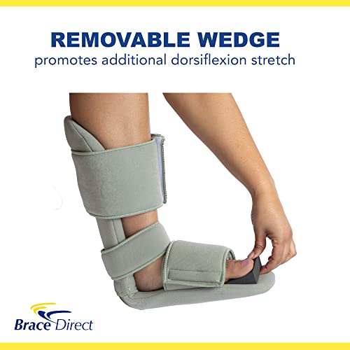 Brace Direct Padded Night Splint 90 Degree Immobilizing Stretching Sleeping Boot - Recovery for Plantar Fasciitis, Drop Foot, Achilles Inflammation, Heel Spurs and more