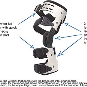 Comfyorthopedic Osteoarthritis Knee Brace - Knee Brace for Arthritis Pain and Support-Lateral or Medial offloader knee brace for left knee-L1851 L1843 Custom Knee Brace for Bone on Bone pain relief