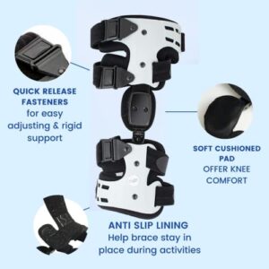 Comfyorthopedic Osteoarthritis Knee Brace - Knee Brace for Arthritis Pain and Support-Lateral or Medial offloader knee brace for left knee-L1851 L1843 Custom Knee Brace for Bone on Bone pain relief