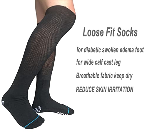 2 Pairs Replacement Sock Liner for Orthopedic Walking boot Air Cam Walkers, Cast Socks Under Air Cast Brace Surgical Broken Leg Toe Fracture boot