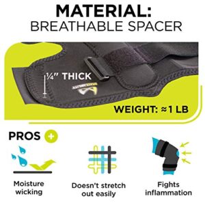 BraceAbility Obesity Hinged Knee Pain Brace - Overweight Men and Women's Wraparound Plus-Size Support for Osteoarthritis, Joint Pain, Ligament Weakness, Medial and Lateral Kneecap Instability (5XL)