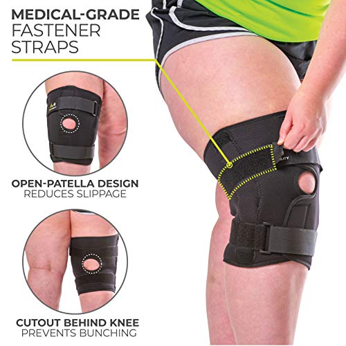 BraceAbility Plus Size Knee Brace - Bariatric Hinged Wraparound Sleeve for Extra-Large Legs and Obese Thighs to Support Meniscus Tears, Arthritis Pain, Tendonitis, Ligament Injuries and Sprains (6XL)