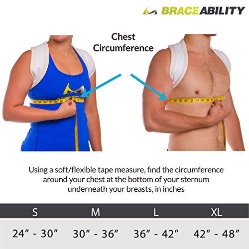 BraceAbility Figure 8 Clavicle Brace & Posture Corrector | Broken Collarbone Sling for Injuries & Fractures, Shoulder Support Strap for Upper Back Straightening (Medium)