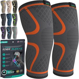 modvel knee braces for knee pain women & men – 2 pack knee brace for knee pain set, knee brace compression sleeve, knee braces for knee pain meniscus tear, acl & arthritis pain relief – knee sleeves