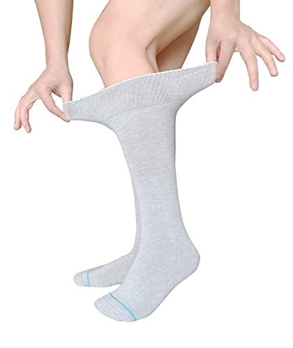 Replacement Sock Liner for Orthopedic Walking Boots Walker Brace,Tube Socks Under Air Cam Walkers and Fracture Boot Cast Shoe Surgical Leg Cover Grey 4 Pack