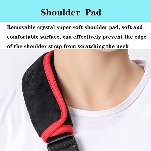 Ledhlth Soft Foam Arm Sling Black for Shoulder Kids Toddler Arm Support Brace for Broken Collarbone Children Shoulder Immobilizer for Shoulder Injury (Kids S)