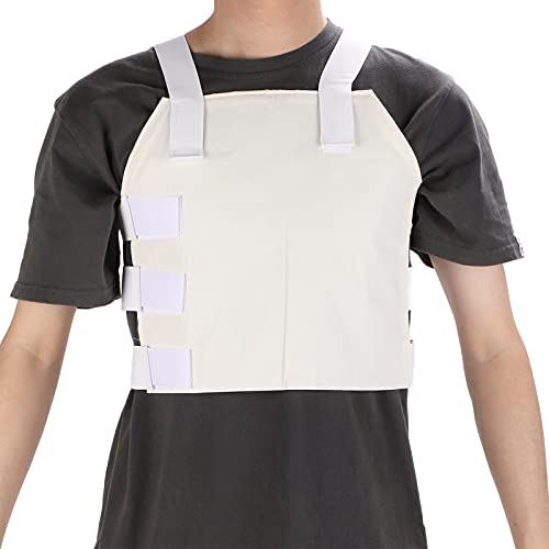 Sternum Support Brace, Breathable Sternum and Thorax Support Ribs Chest Brace Broken Rib Belt Chest Support Brace for Intercostal Muscle Strain