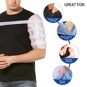 Sarmiento Brace - Humeral Shaft Fracture Splint Humeral Fracture Brace for Broken Upper Arm Shoulder Bicep Left/Right Arm Long-Bone Humerus Fracture for Men and Women (XL)