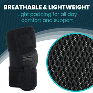 Vive Elbow Brace - Tennis Compression Sleeve - Wrap for Golfers, Bursitis, Left or Right Arm - Tendonitis Support Strap for Golf, Men and Women - Epicondylitis and Sports Recovery